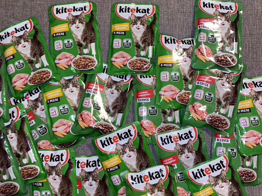 Влажный корм для кошек kitekat