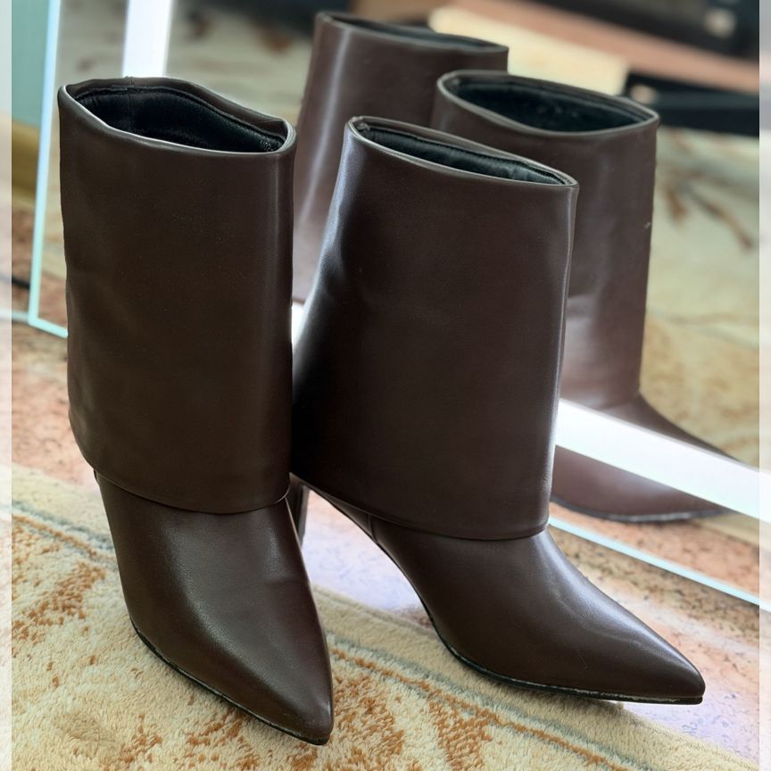 Полусапожки joycity женские зимние на каблуке 37