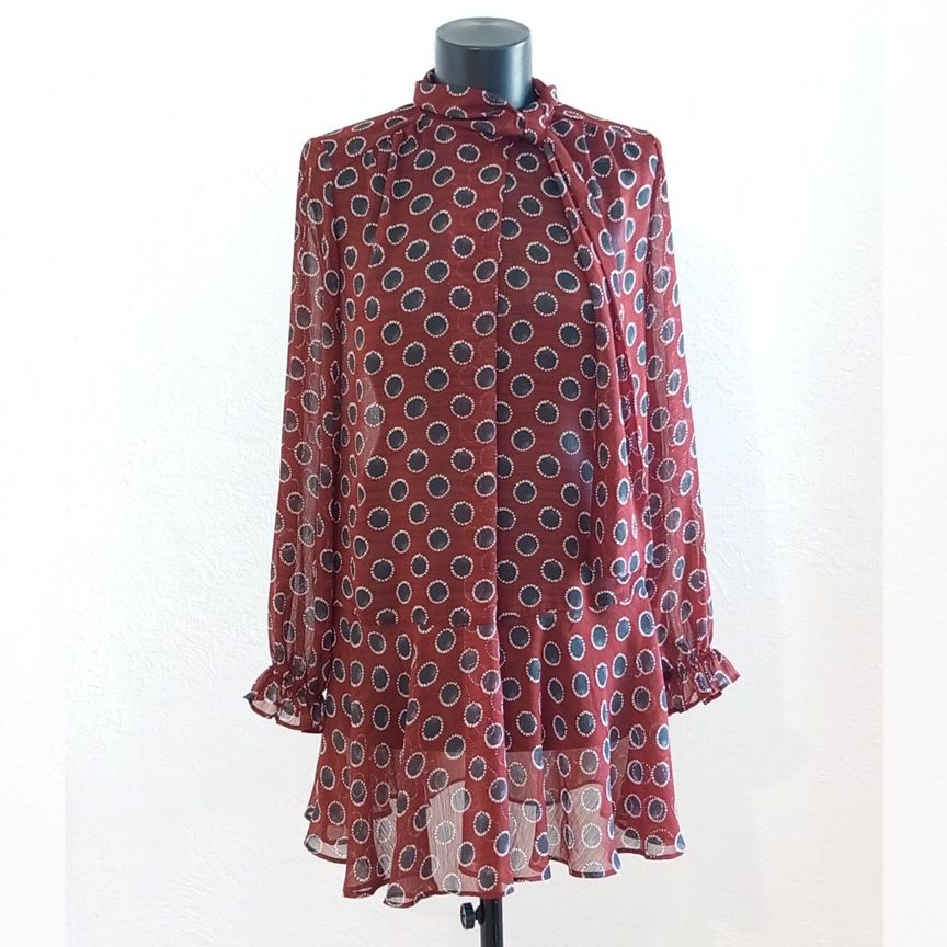 Новая воздушная шифоновая блузка Mango