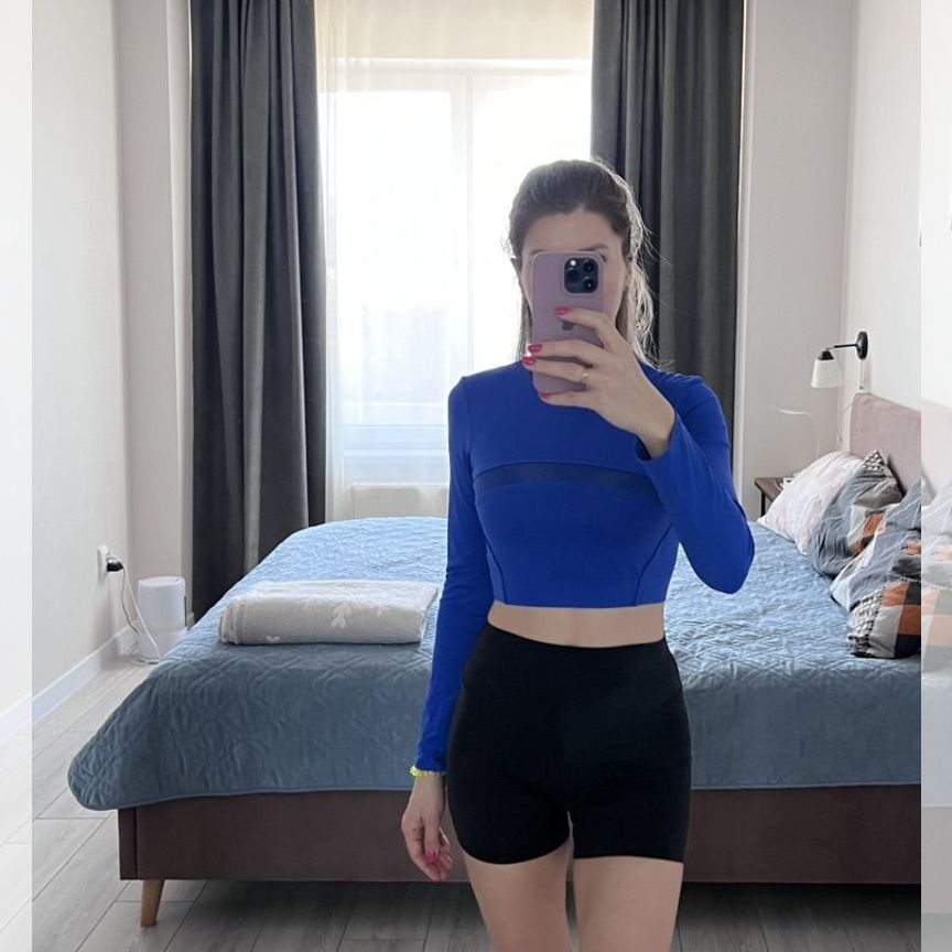 Спортивный лонг с длинными рукавами 42